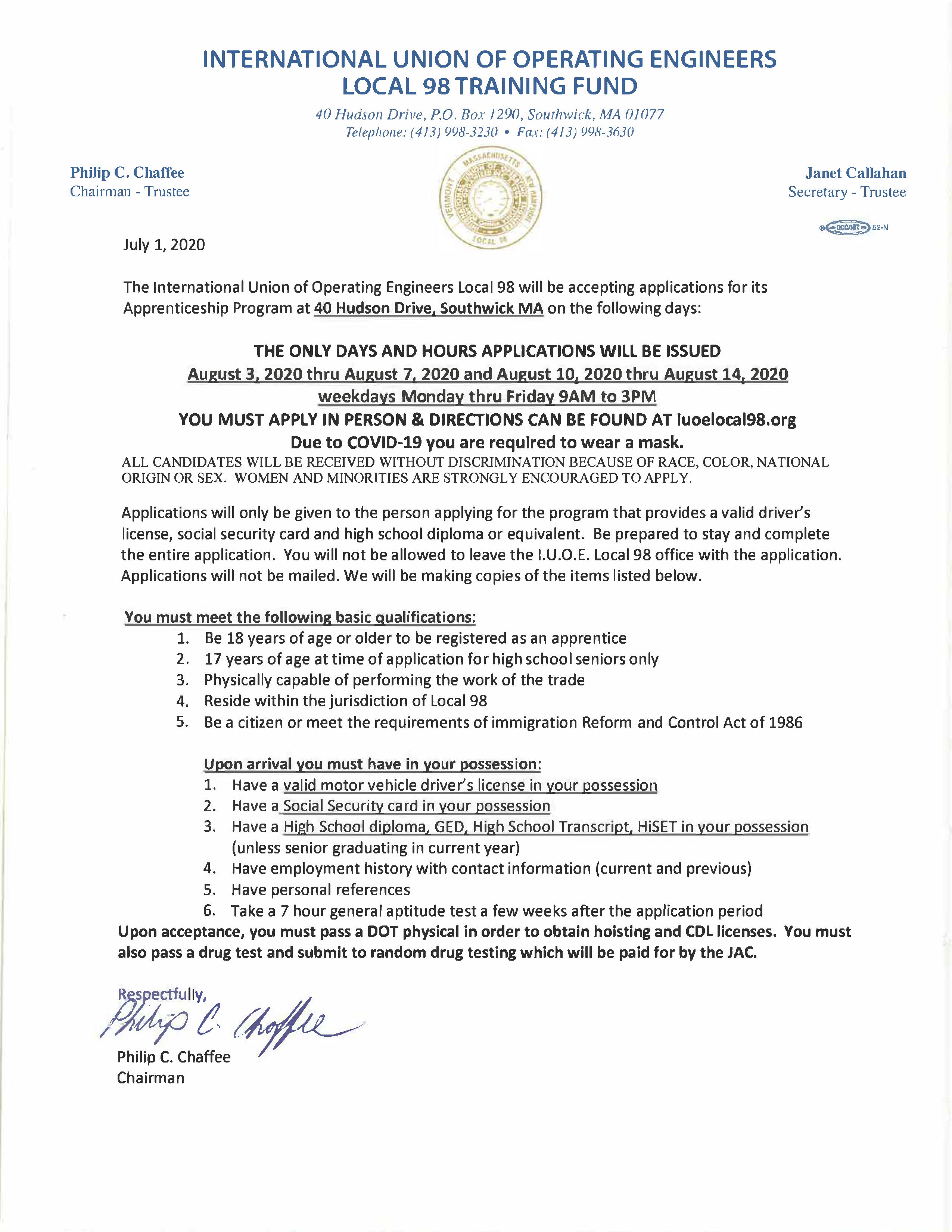 Apprenticeship – IUOE Local 98