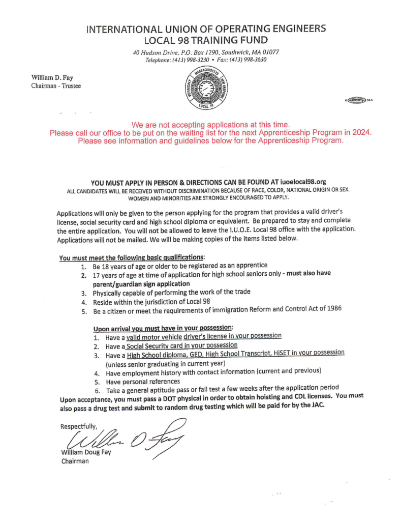 Apprenticeship – IUOE Local 98